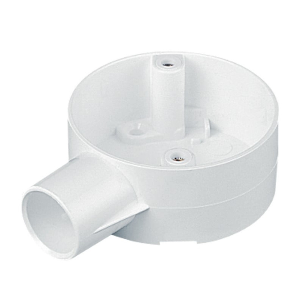 Circular terminal box for 25mm round - Blue Helix