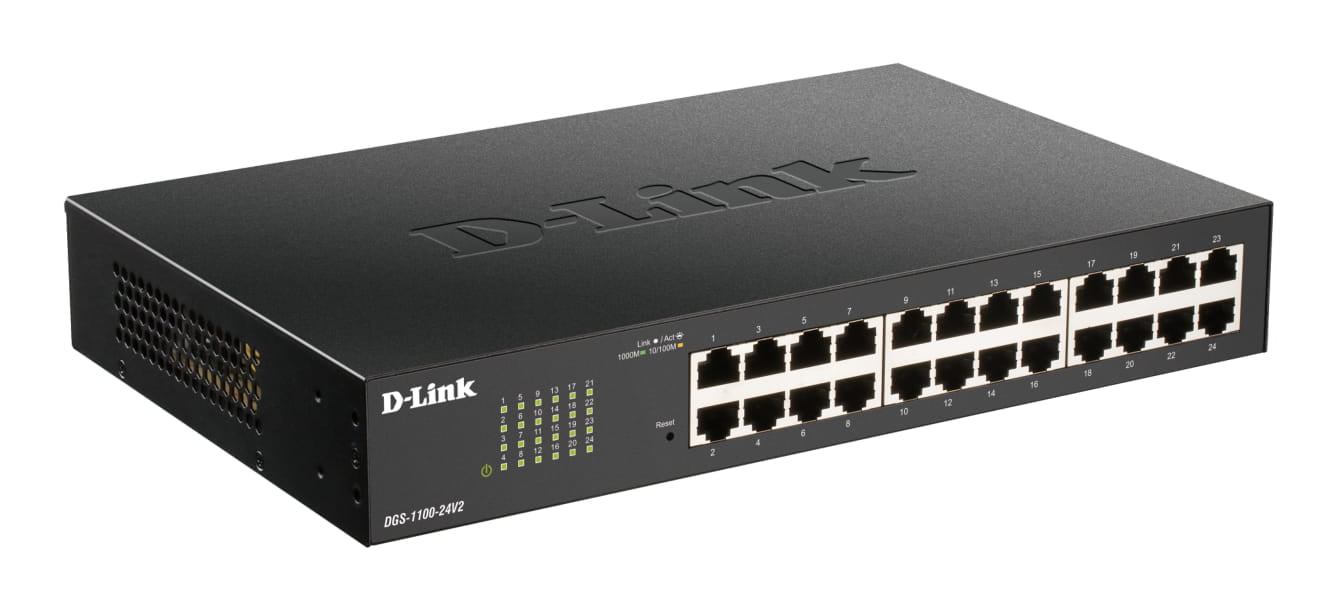 DGS-1100 Series - 24-Port Gigabit Smart Managed Switch - Blue Helix