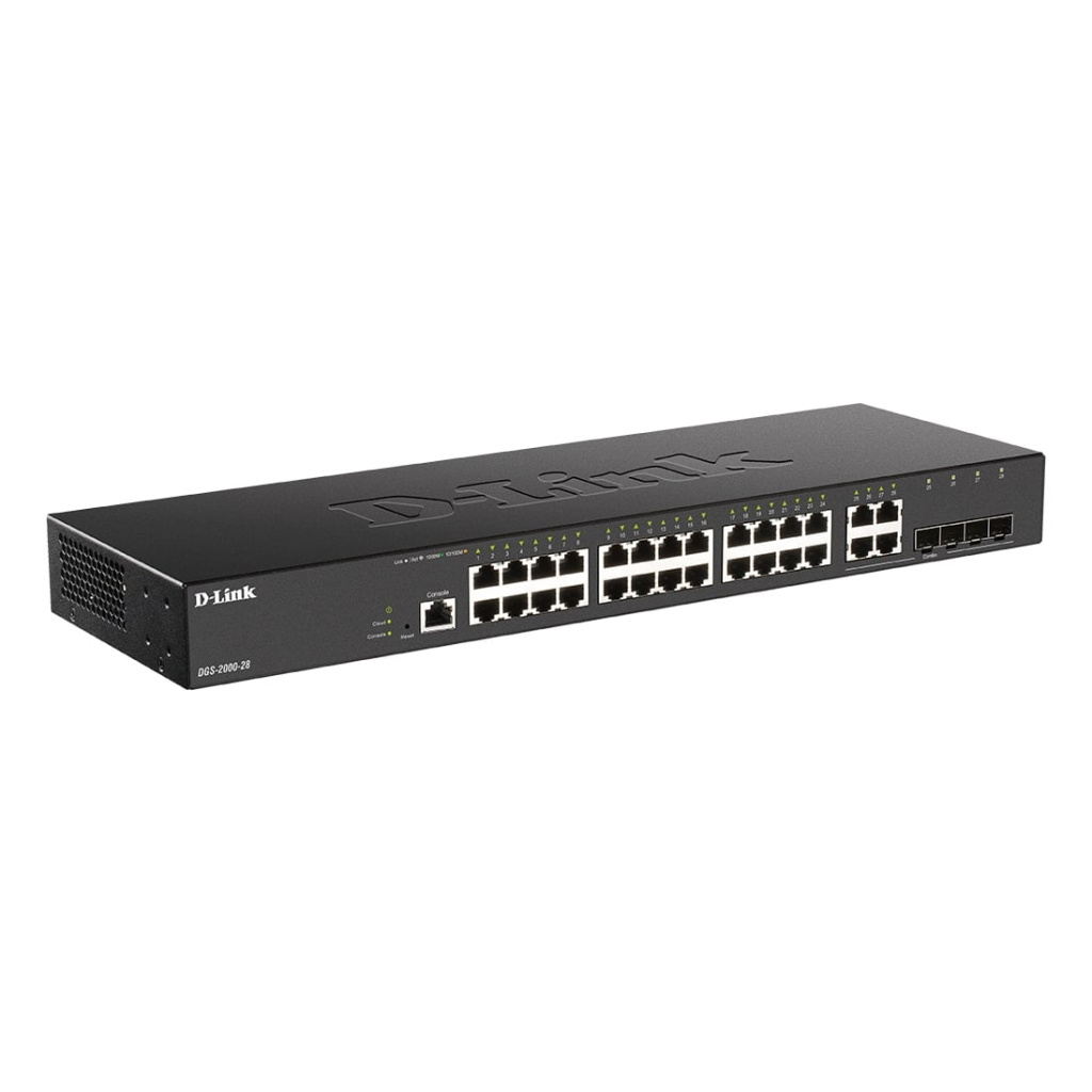 DGS-2000 Series - 24-port Gigabit Managed Switch plus 4 Combo 1000BaseT ...