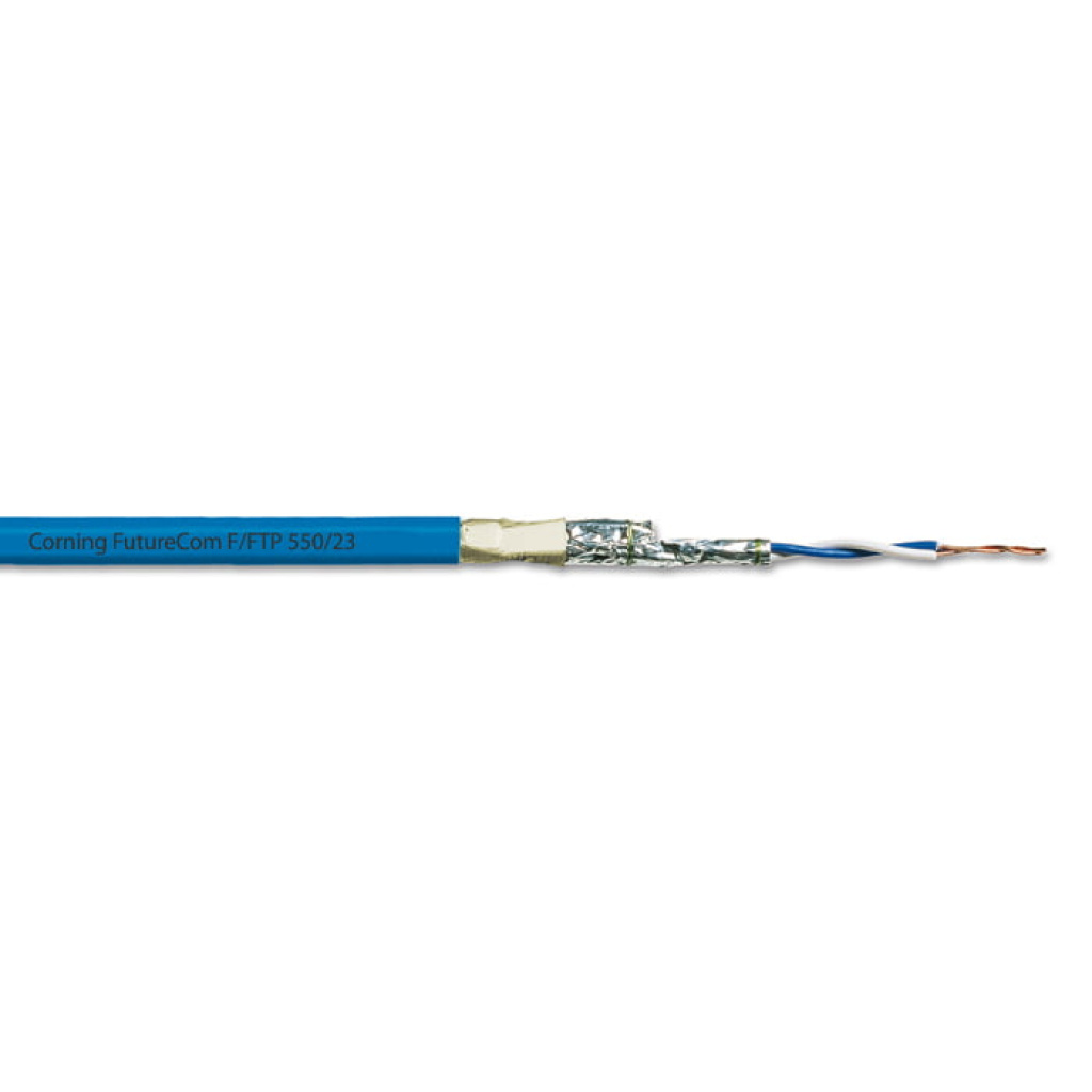 Everon™ Copper Datacom F/FTP 550/23 4P Simplex - Blue Helix